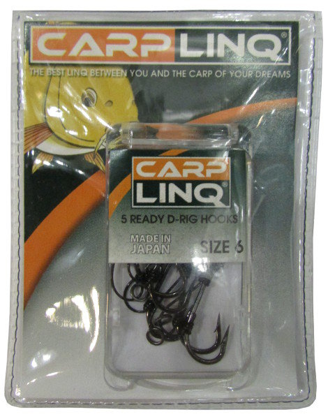 Крючок Carp Linq ready d-rig hook №6 black nickel купить в нашем ...